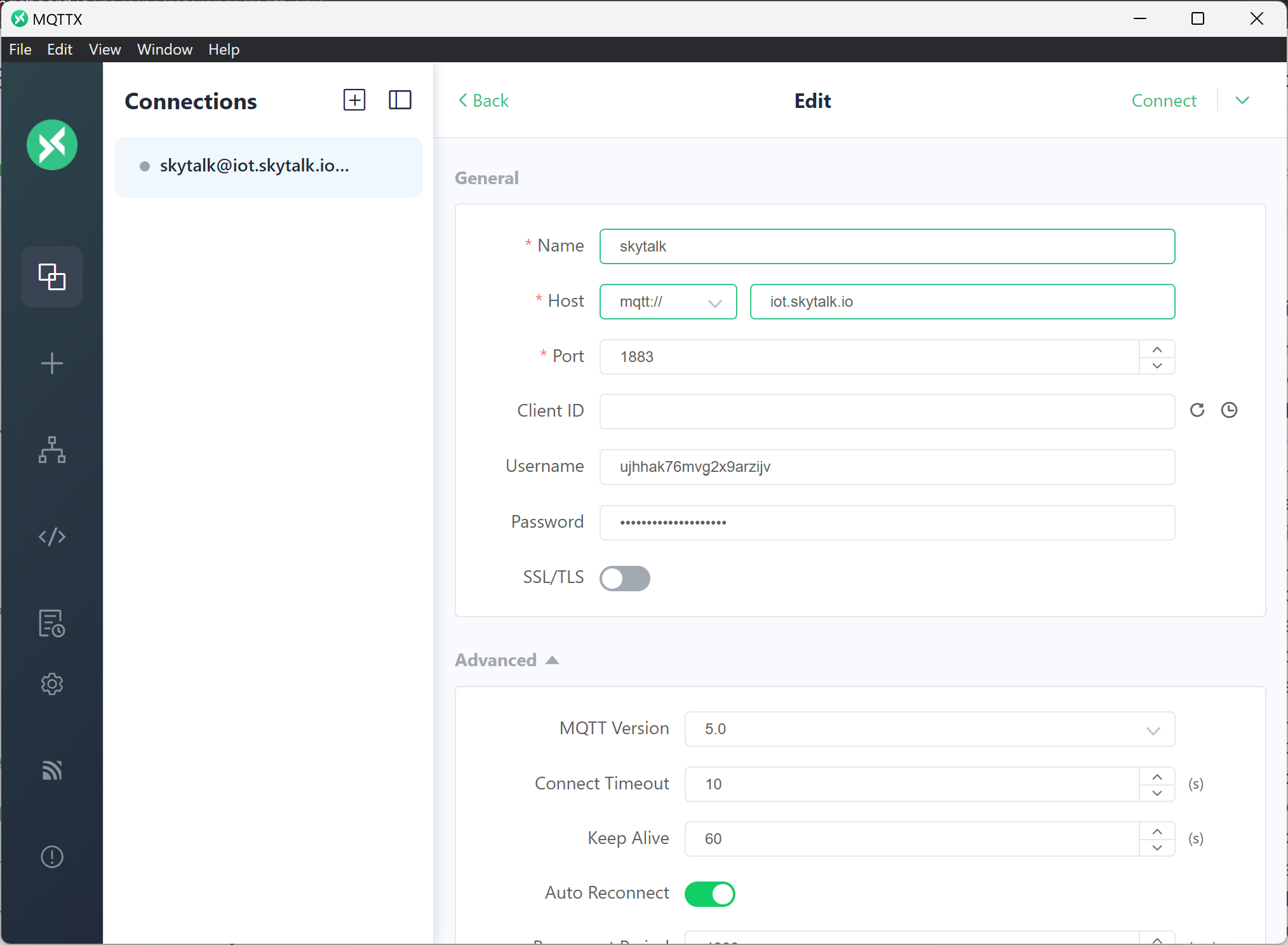 Data structure - Skytalk IOT Platform